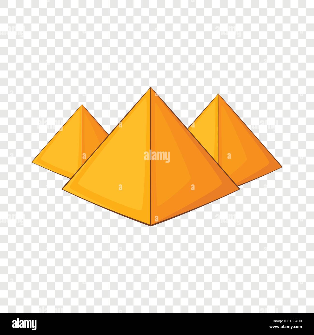 Egyptian pyramids icon, cartoon style Stock Vector Image & Art - Alamy