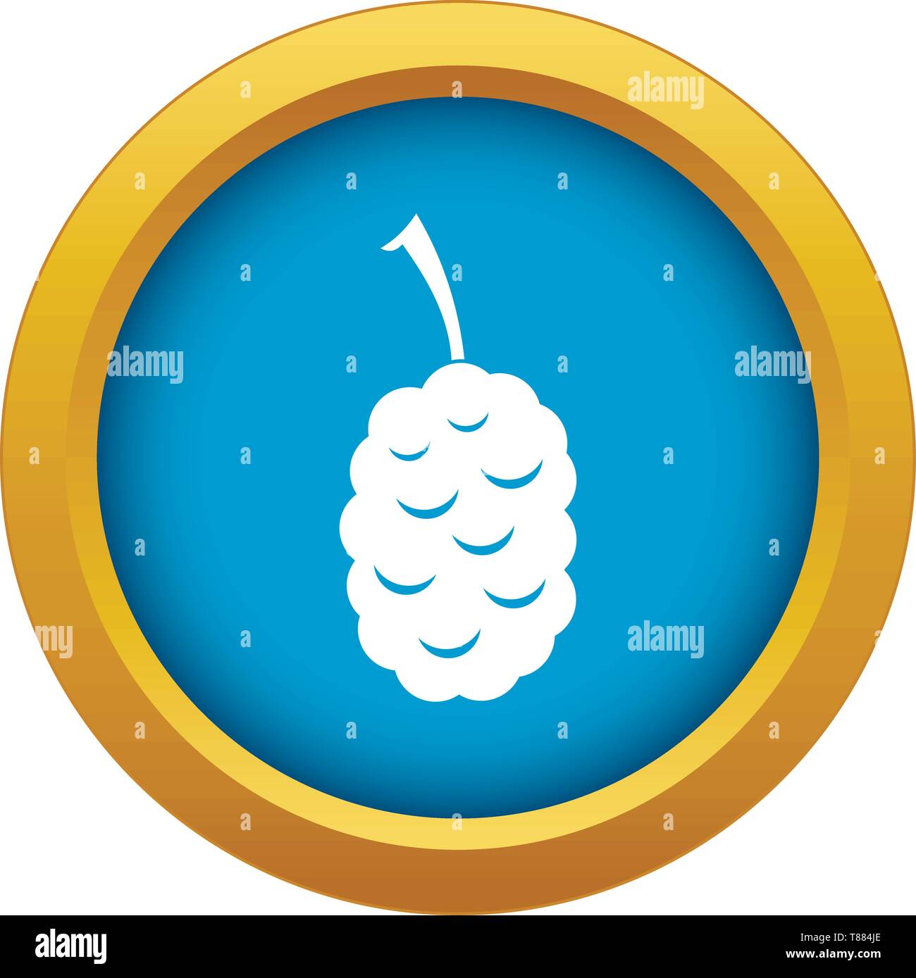 Fruit of mulberry icon blue vector isolated Stock Vector Image & Art ...
