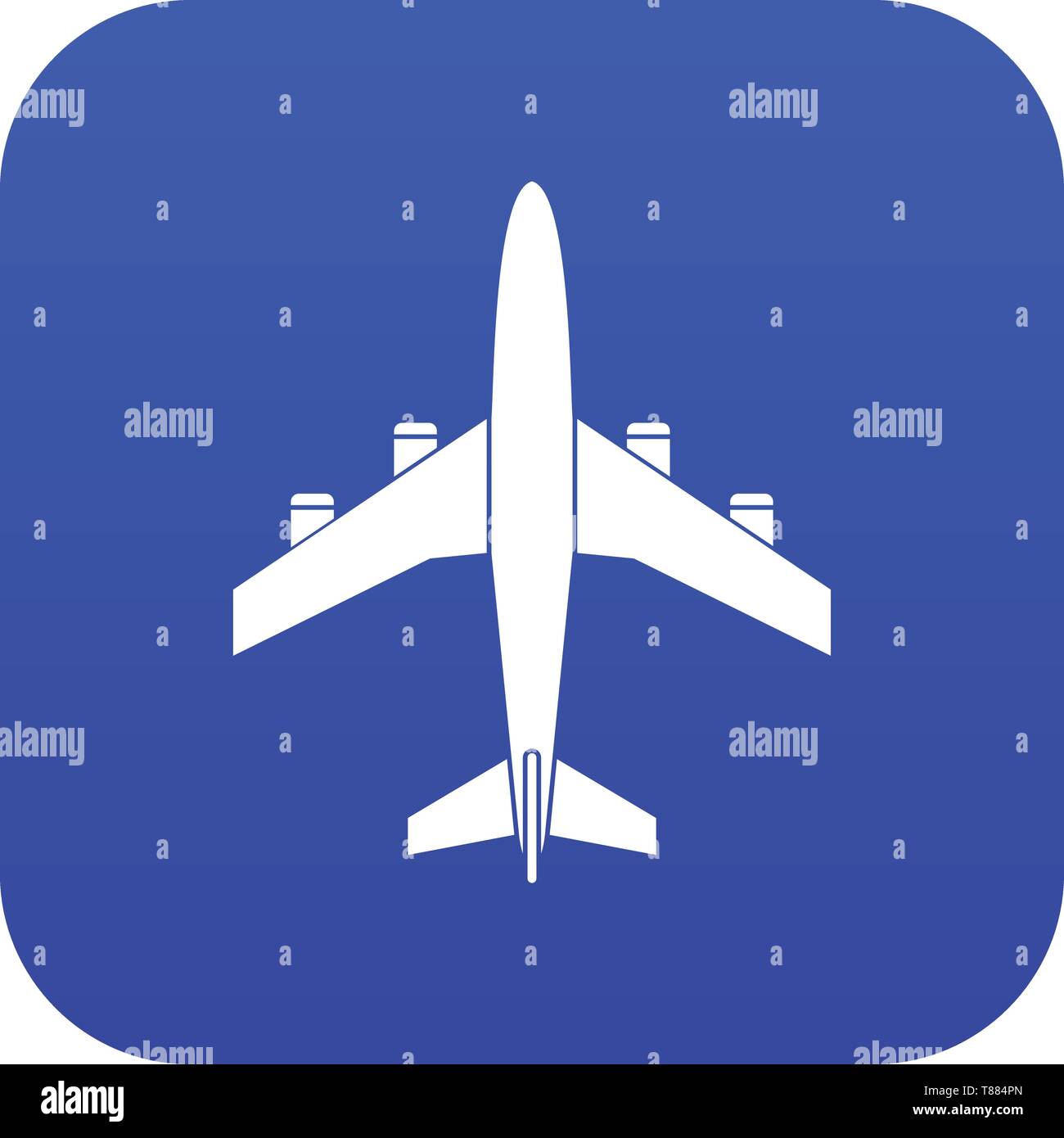 Airplane icon digital blue Stock Vector Image & Art - Alamy