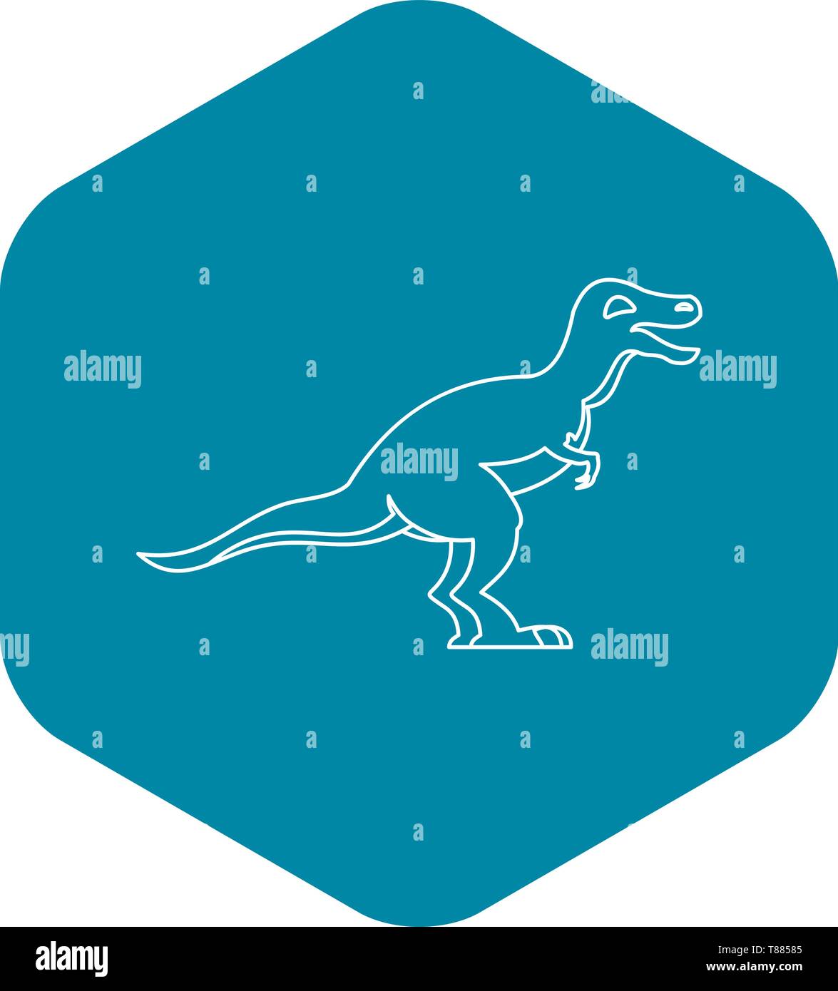 Theropod icon, outline style Stock Vector Image & Art - Alamy