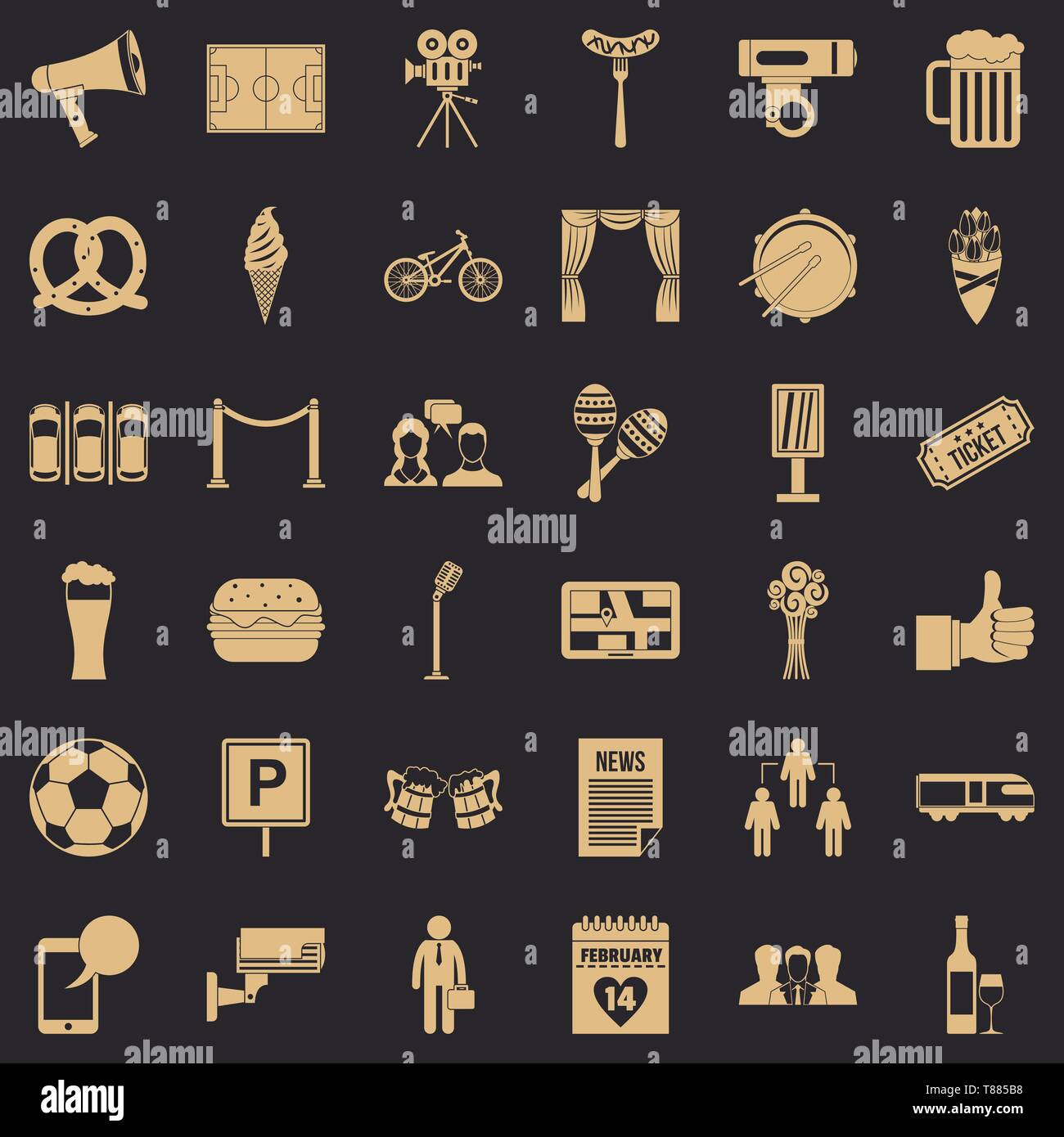 Development icons set, simple style Stock Vector Image & Art - Alamy