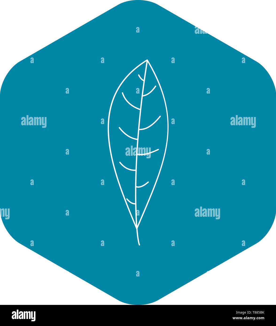 Tree leaf icon, outline style Stock Vector Image & Art - Alamy