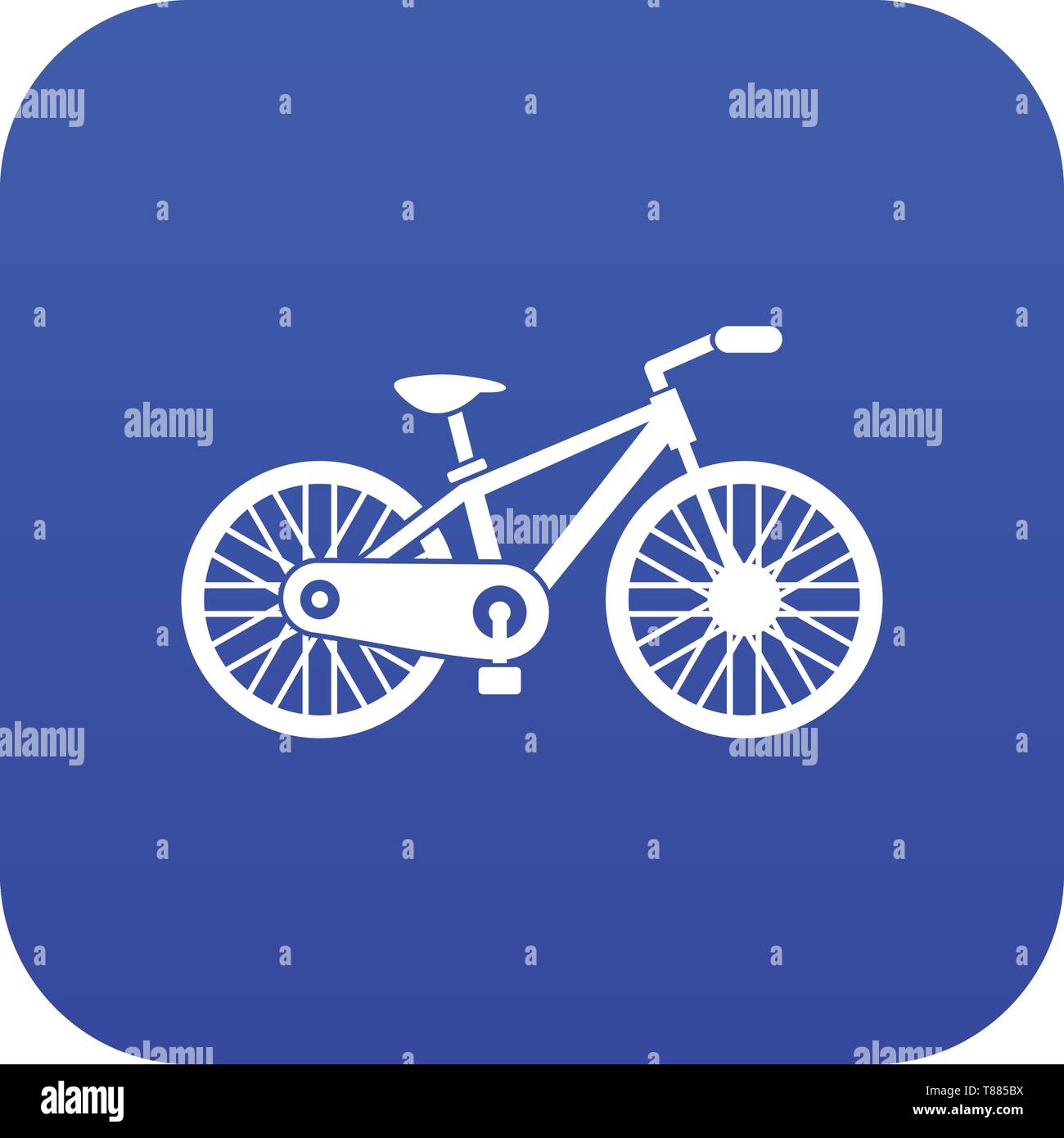 Bicycle icon digital blue Stock Vector Image & Art - Alamy