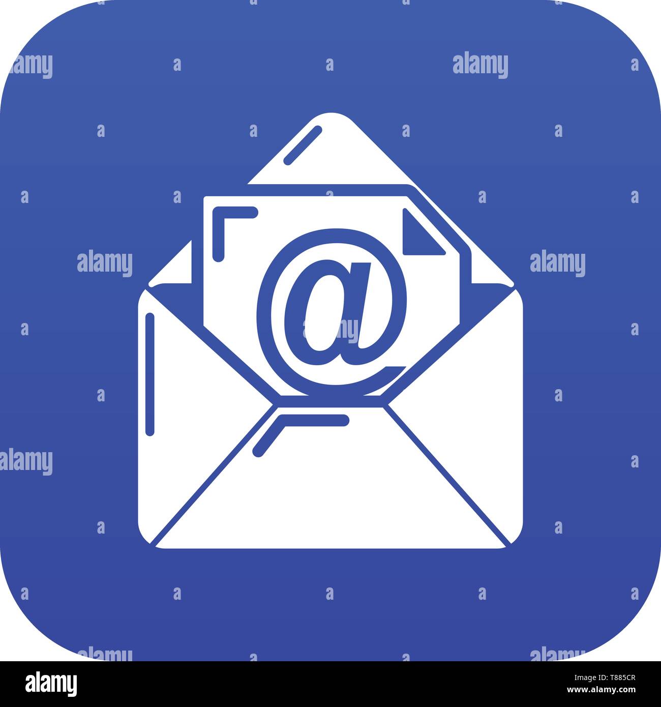 Email icon blue vector Stock Vector Image & Art - Alamy