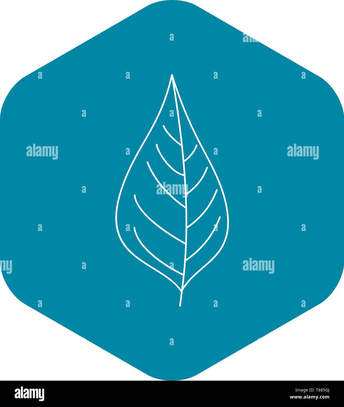 Spring leaf icon, outline style Stock Vector Image & Art - Alamy