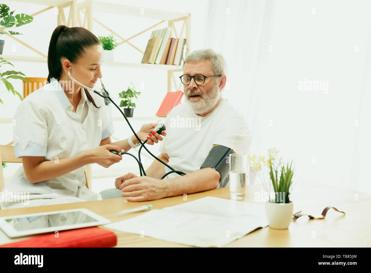 Visitor Wearing Nurse Uniform High Resolution Stock Photography and ...