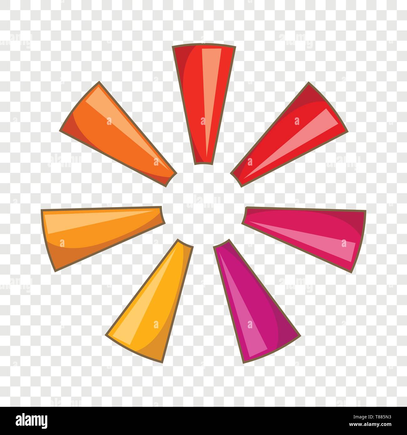 Abstract circle icon, cartoon style Stock Vector Image & Art - Alamy