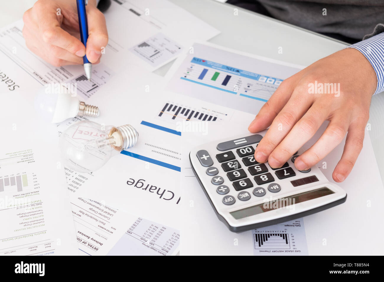 Electrical Invoice High Resolution Stock Photography and Images - Alamy