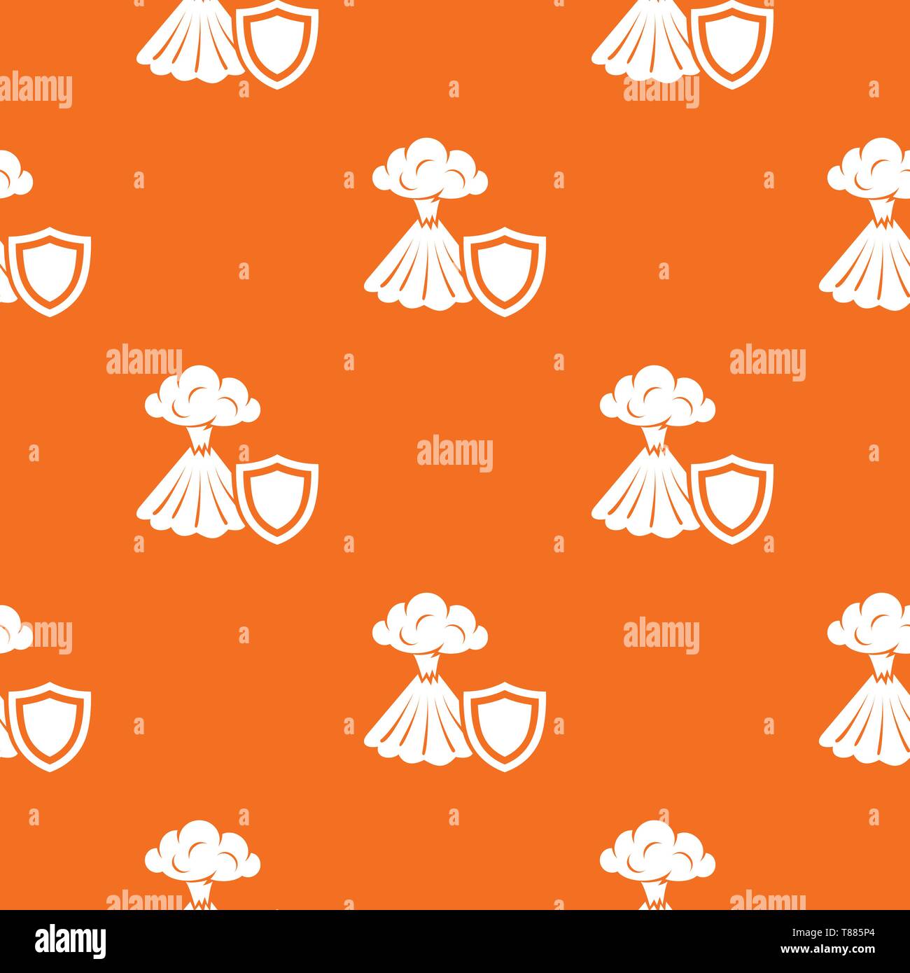 Volcano protection pattern vector orange Stock Vector Image & Art - Alamy
