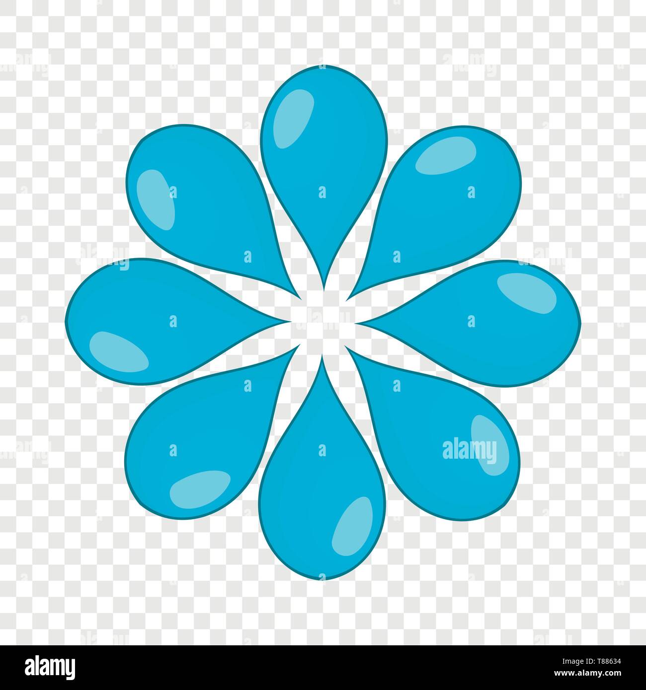 Abstract blue circle icon, cartoon style Stock Vector Image & Art - Alamy