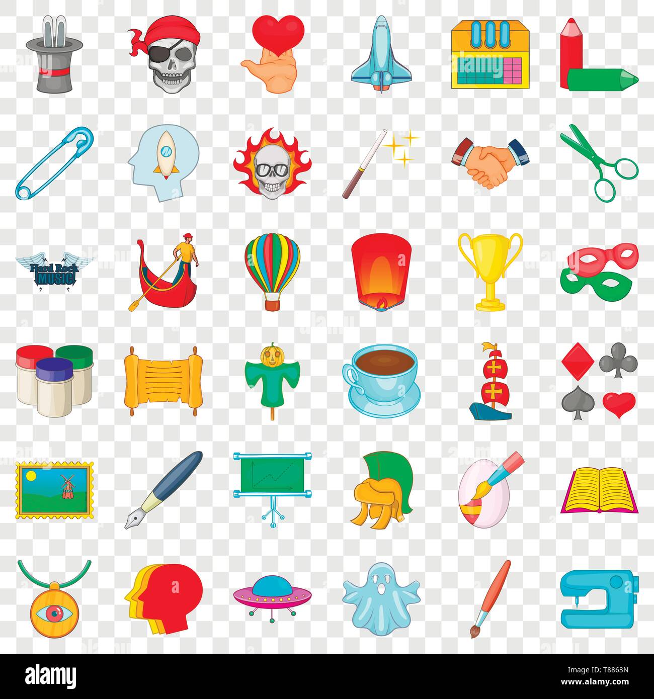 Creativity icons set, cartoon style Stock Vector Image & Art - Alamy