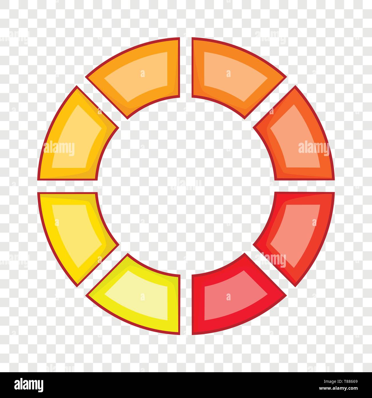 Abstract color circle icon, cartoon style Stock Vector Image & Art - Alamy