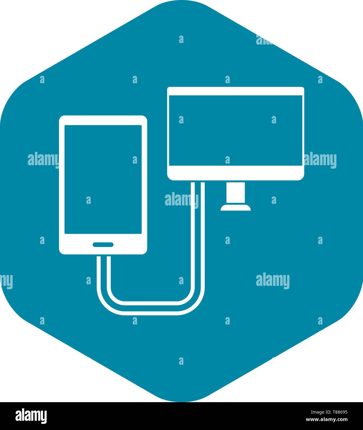 Connection phone icon, simple style Stock Vector Image & Art - Alamy