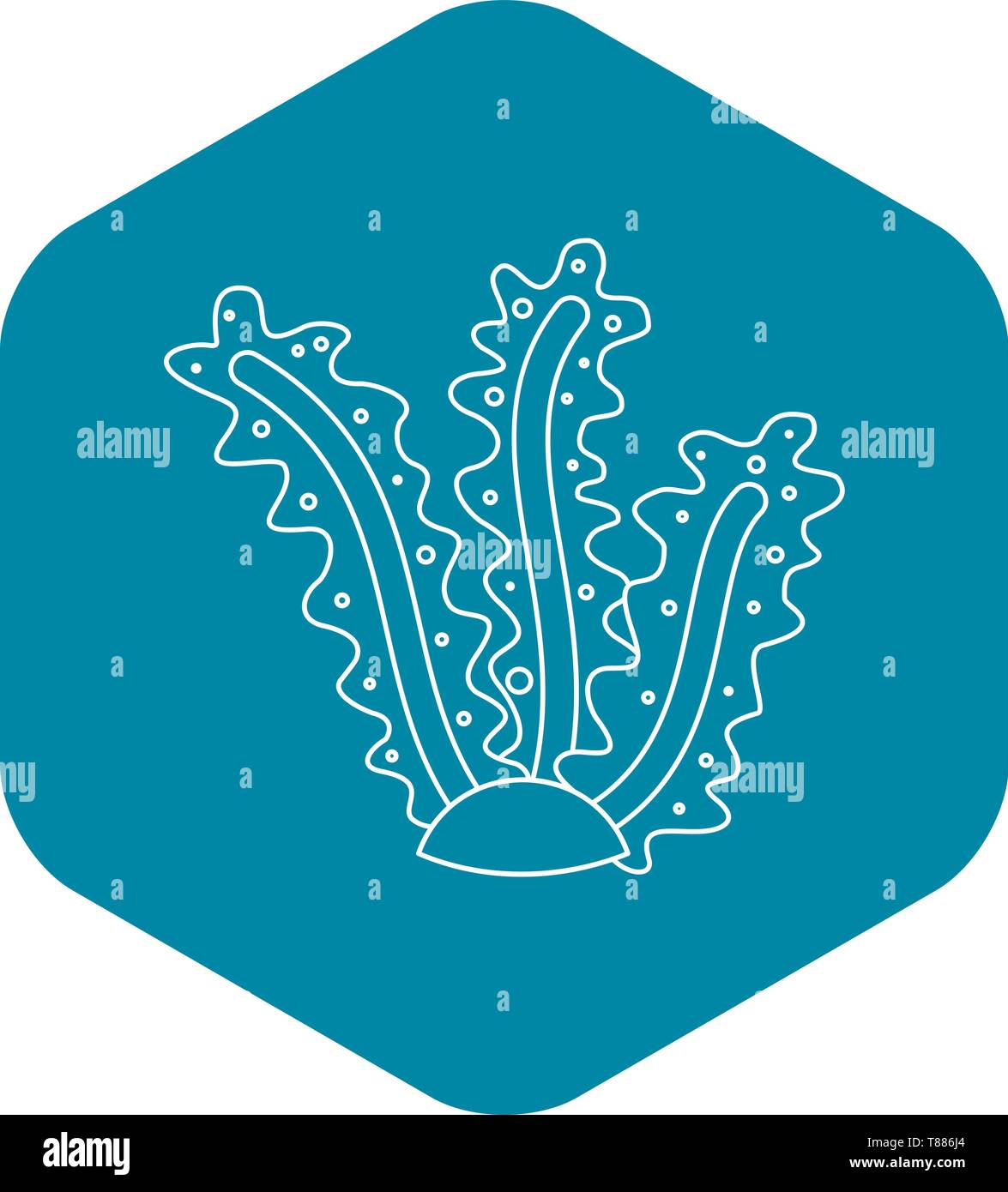 Algae icon, outline style Stock Vector Image & Art - Alamy