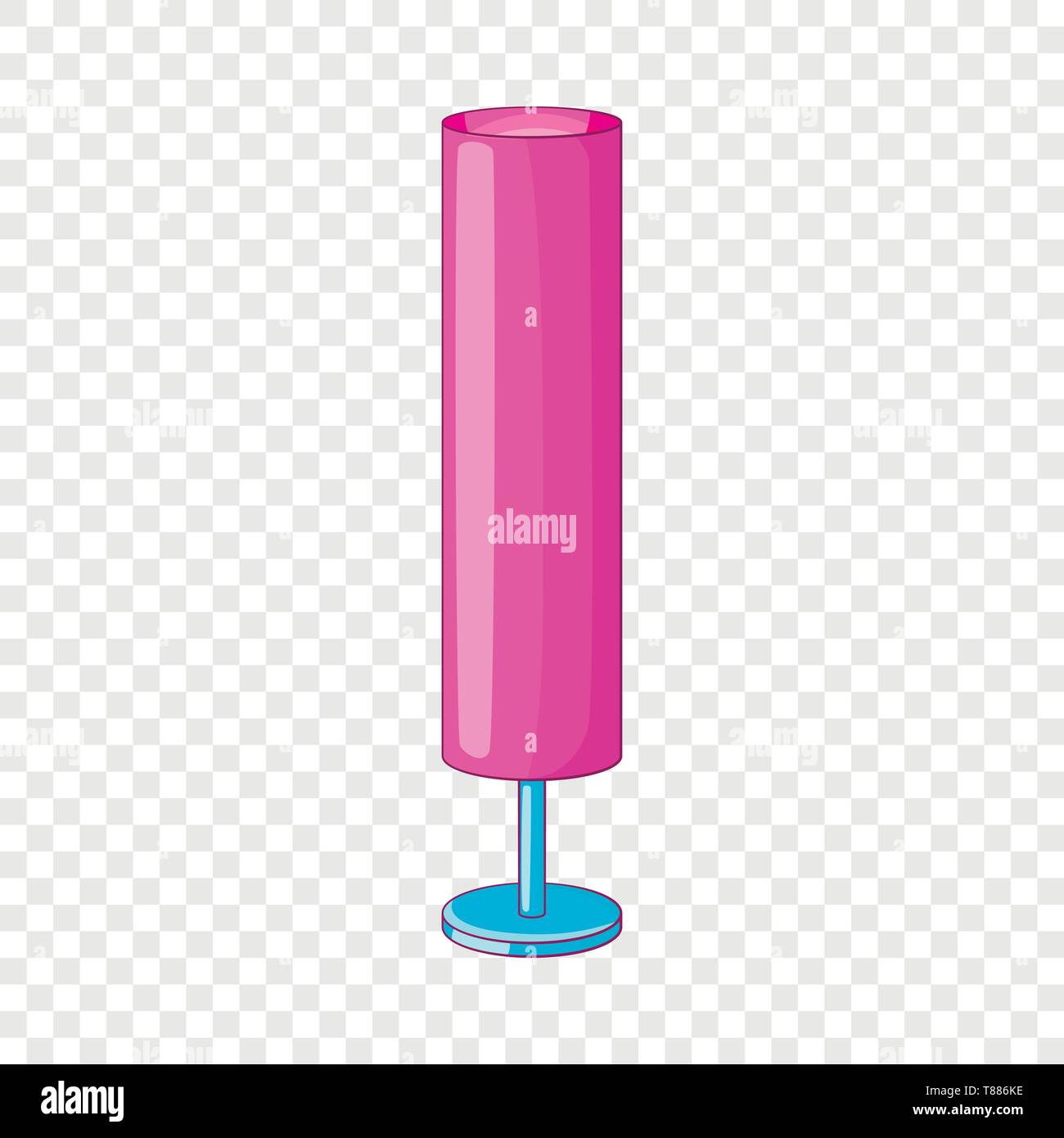 Pink table lamp icon, cartoon style Stock Vector Image & Art - Alamy