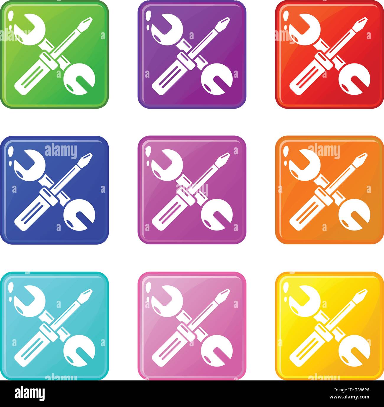 Tools collection electronic digital Stock Vector Images - Alamy
