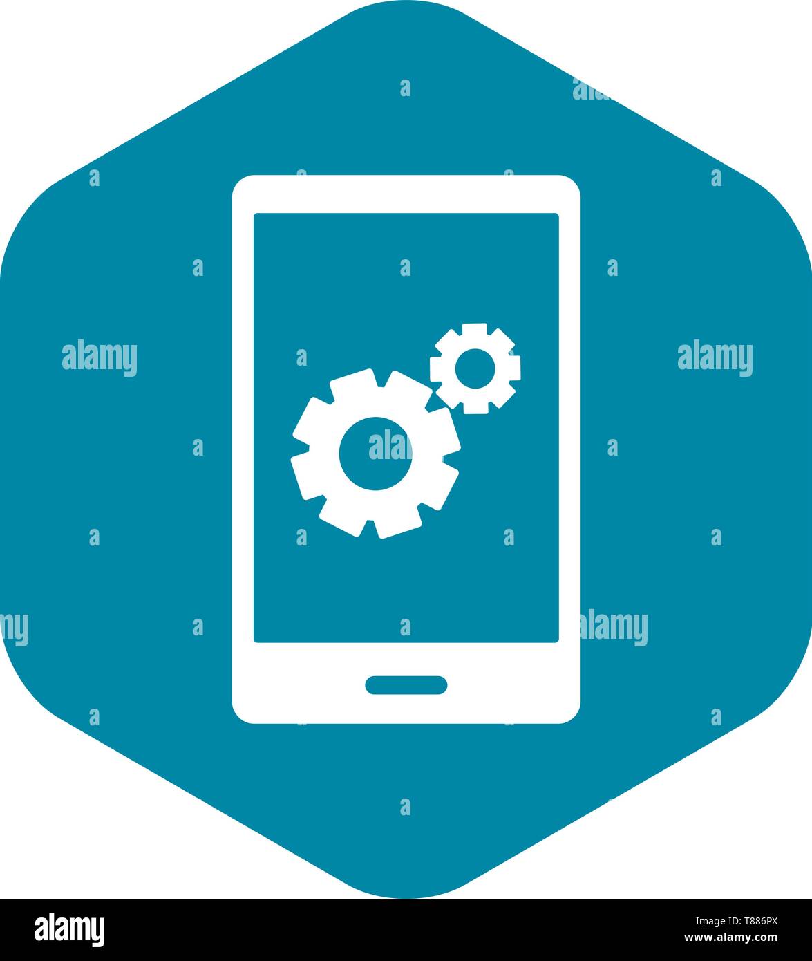 Working phone icon, simple style Stock Vector Image & Art - Alamy