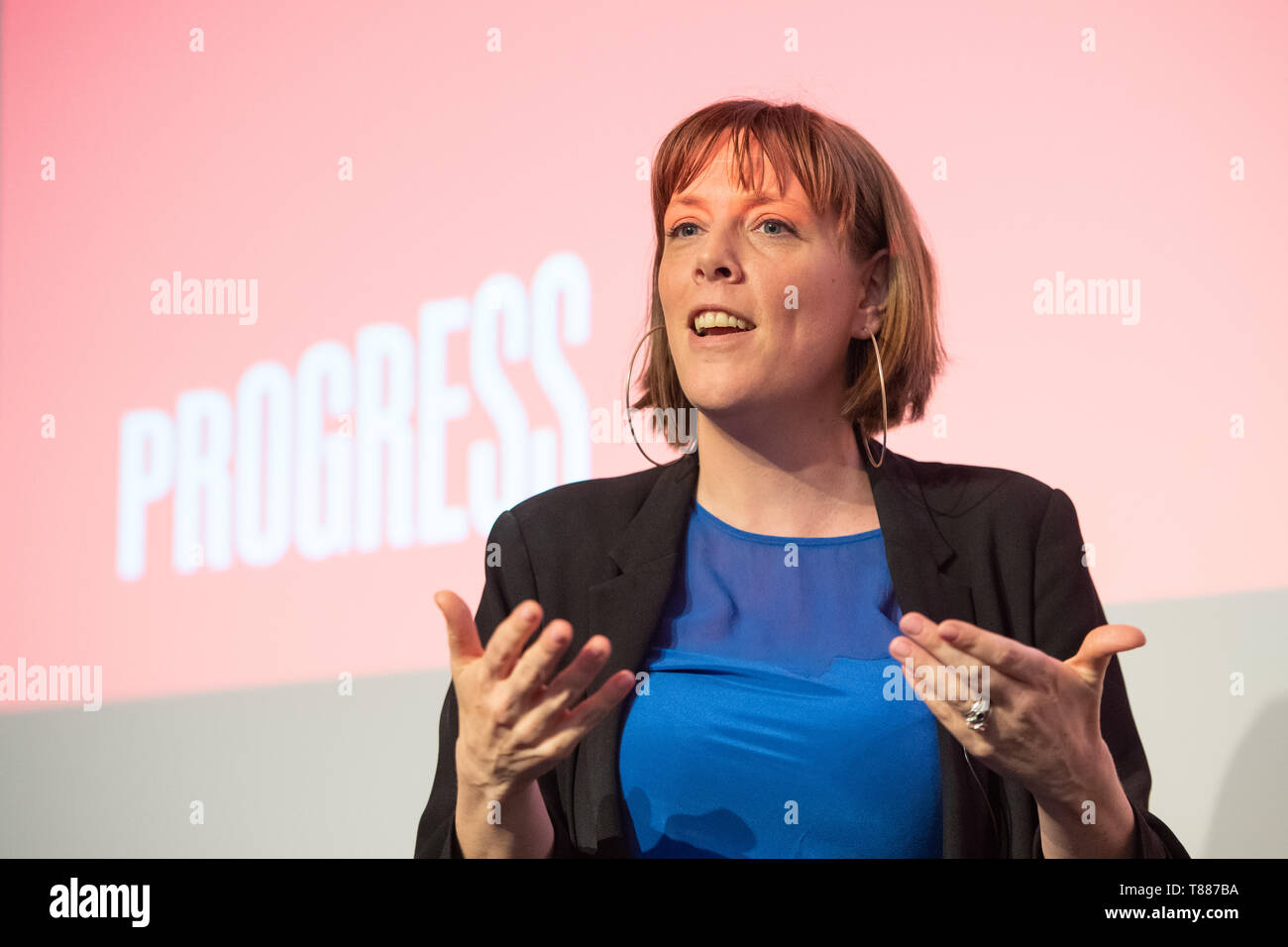 Jess Phillips speaking at the Progress annual conference at the TUC ...