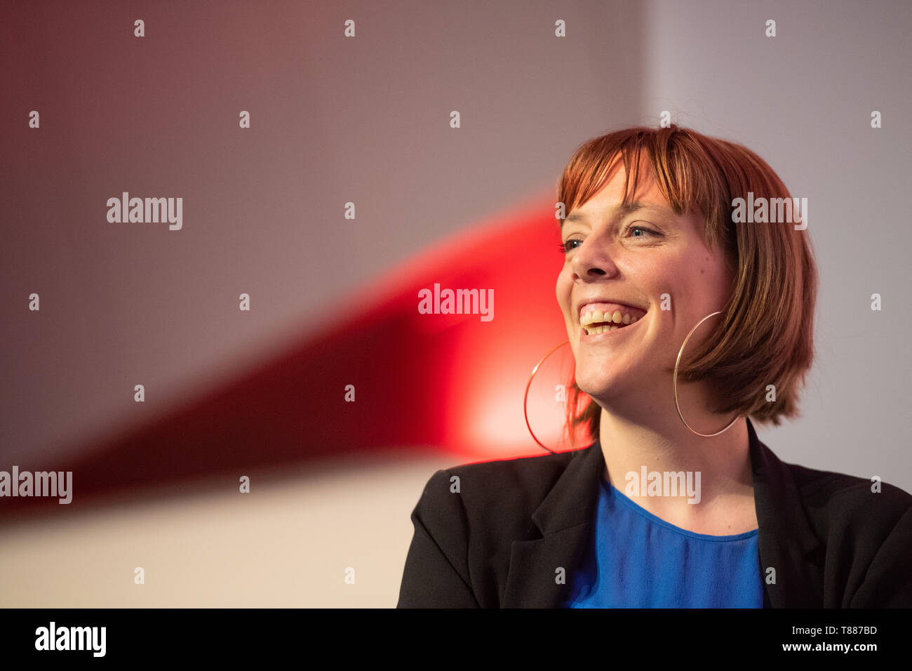 Jess Phillips speaking at the Progress annual conference at the TUC ...