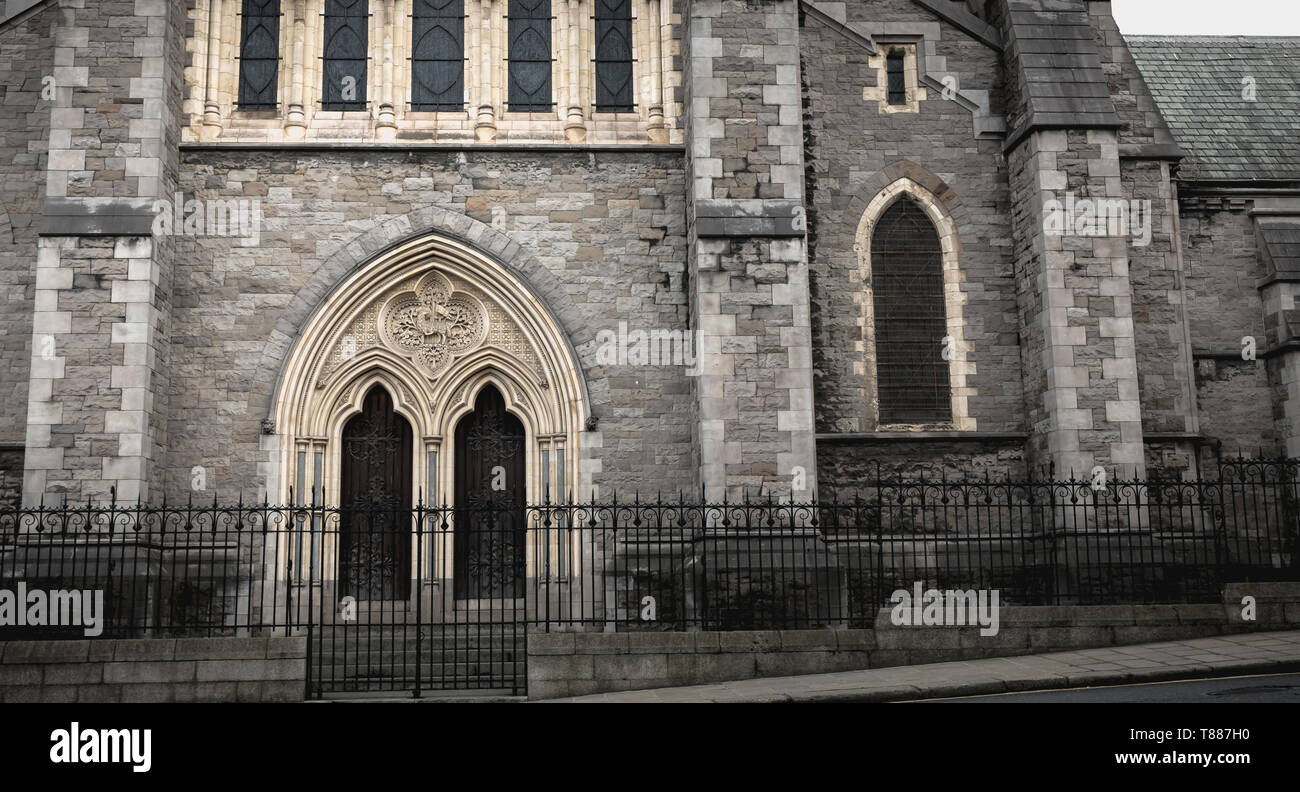 Architectural detail of Christ Church Cathedral or The Cathedral of the ...