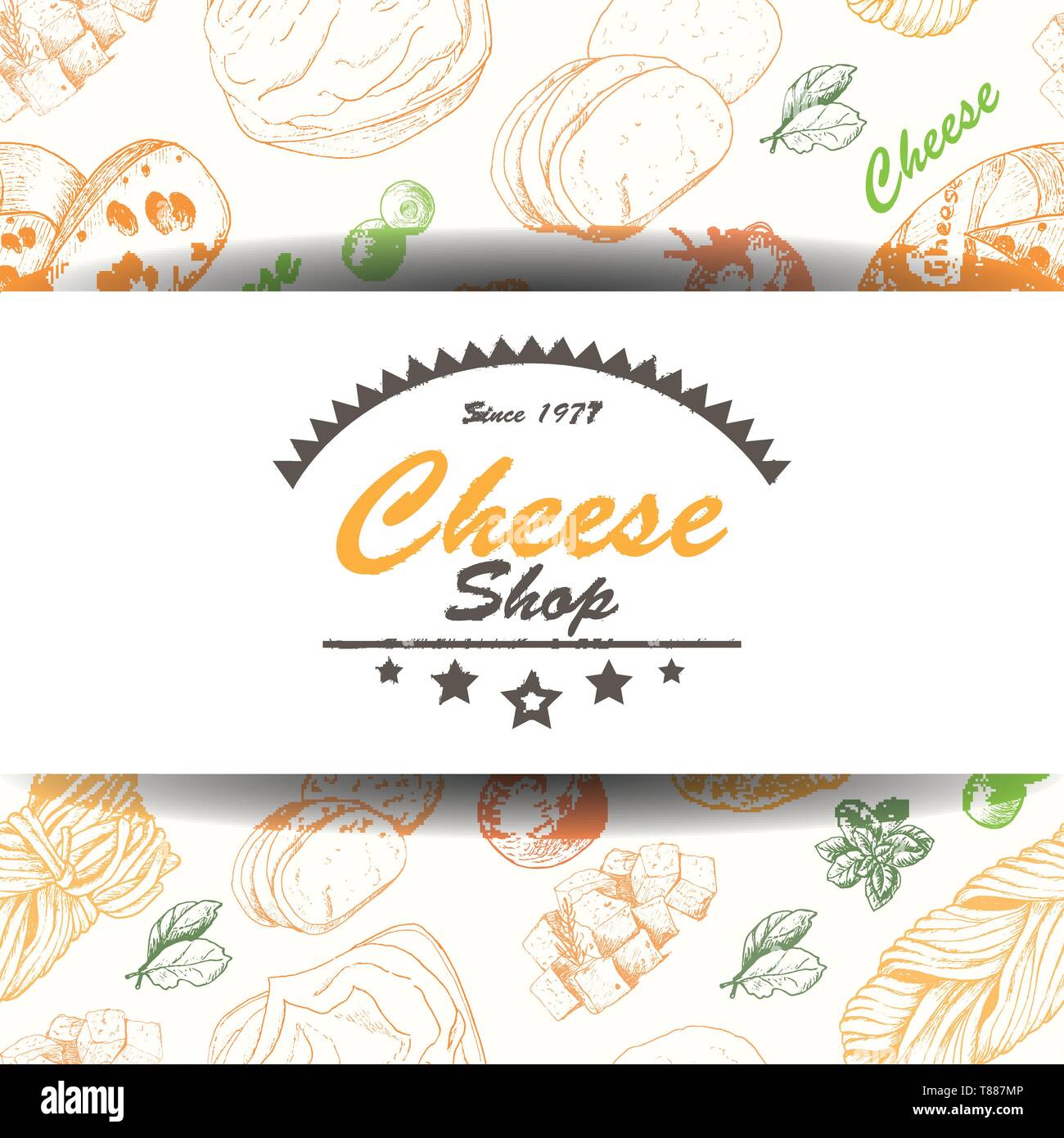 Fresh ricotta cheese white background Stock Vector Images - Alamy