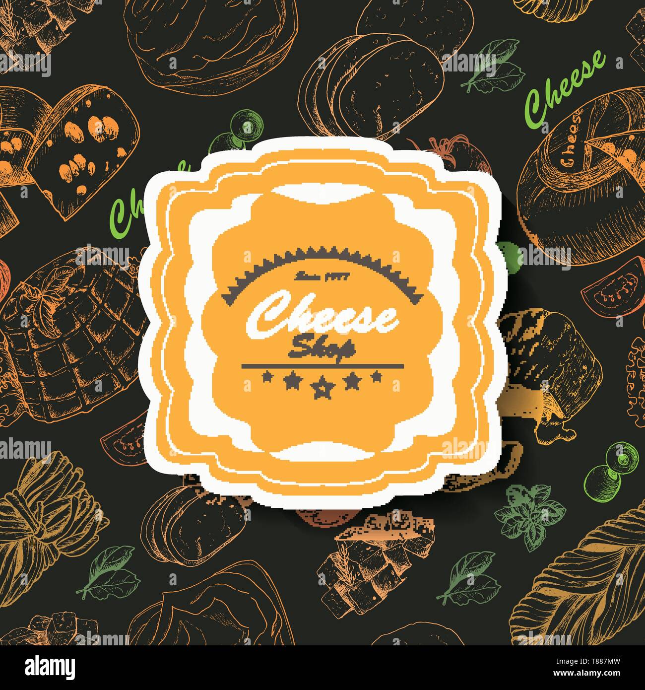 Chechil cheese Stock Vector Images - Alamy