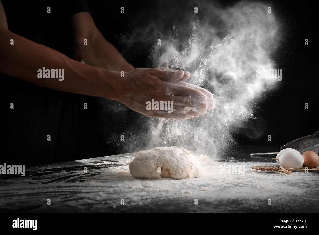 Man clapping hands sprinkling hi-res stock photography and images - Alamy