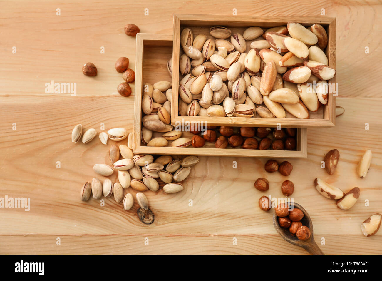 Wooden seed boxes hi-res stock photography and images - Alamy