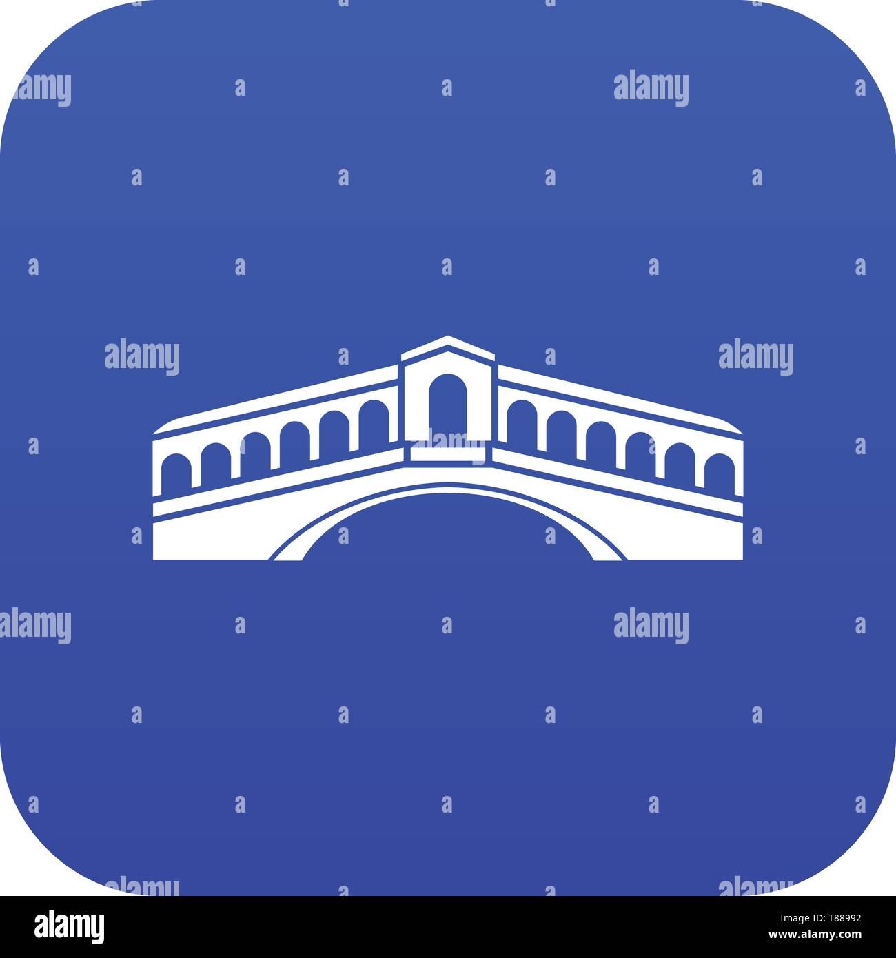 Blue sky bridge arch Stock Vector Images - Alamy