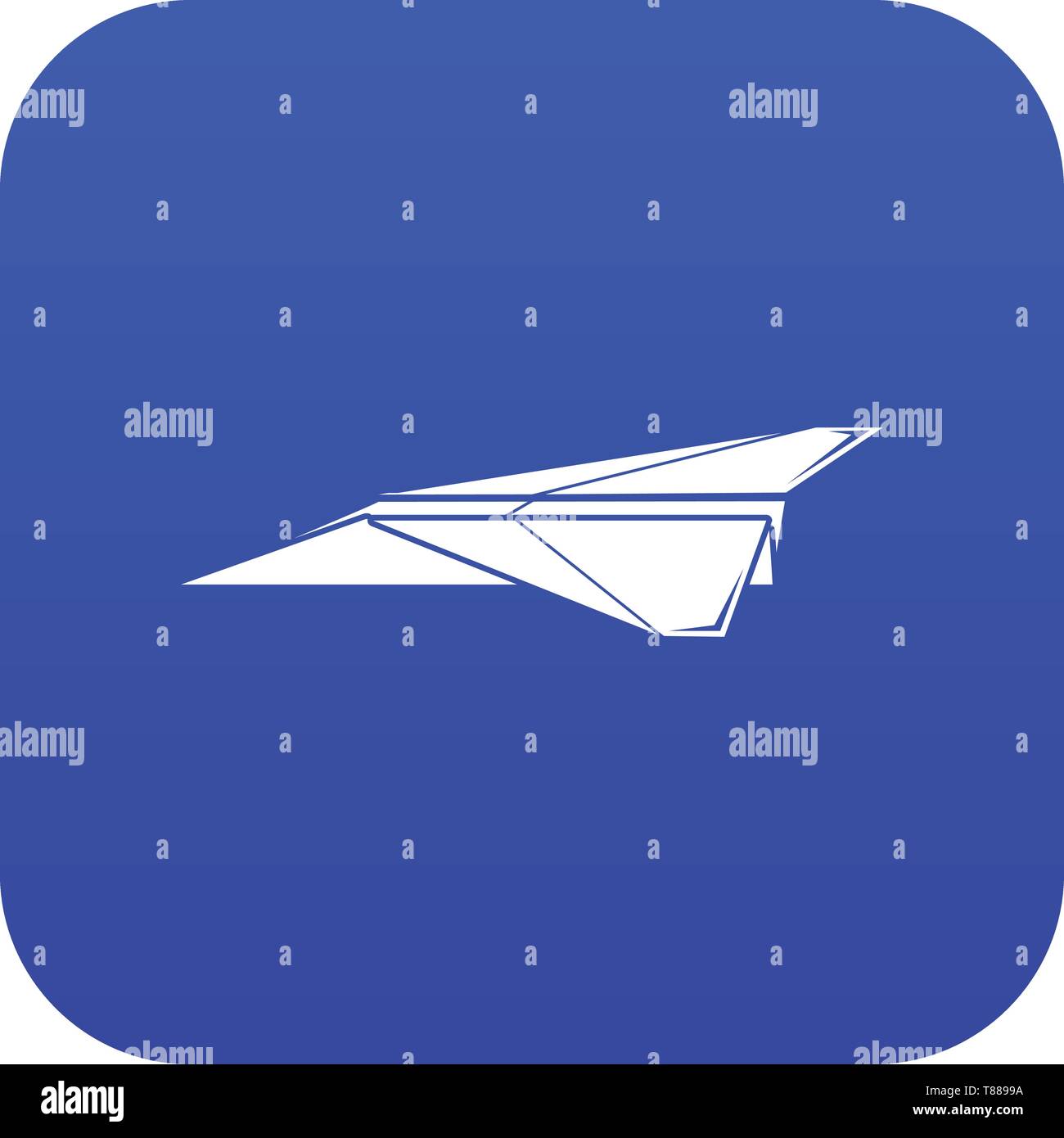 Origami airplane icon blue vector Stock Vector Image & Art - Alamy