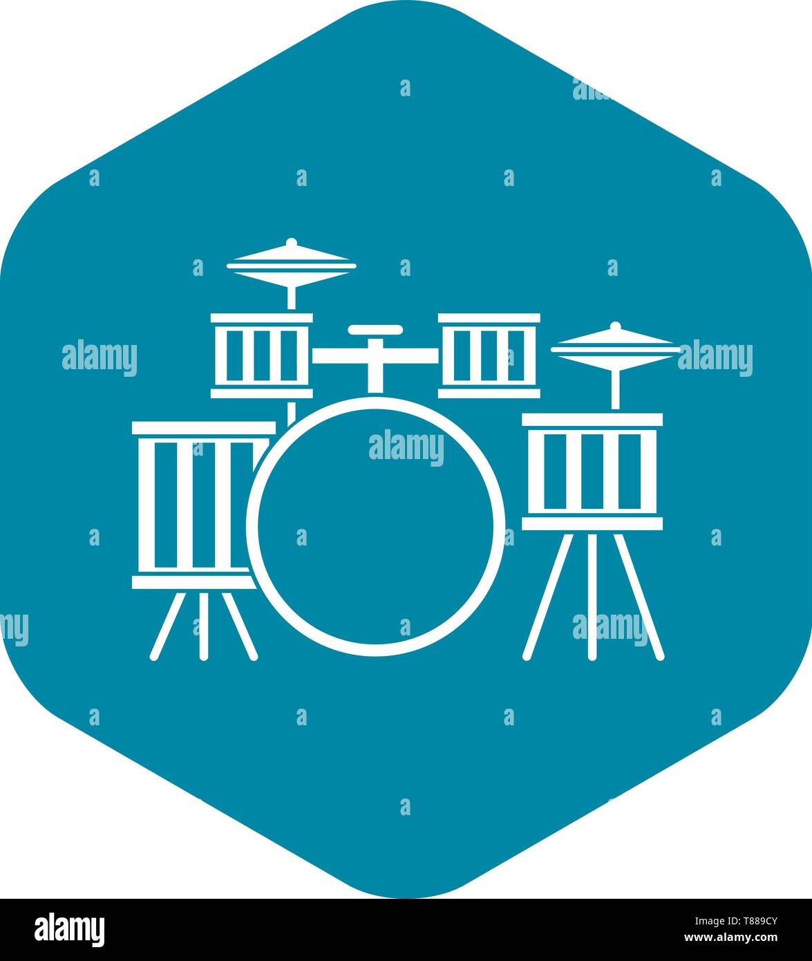 Drum kit icon, simple style Stock Vector Image & Art - Alamy