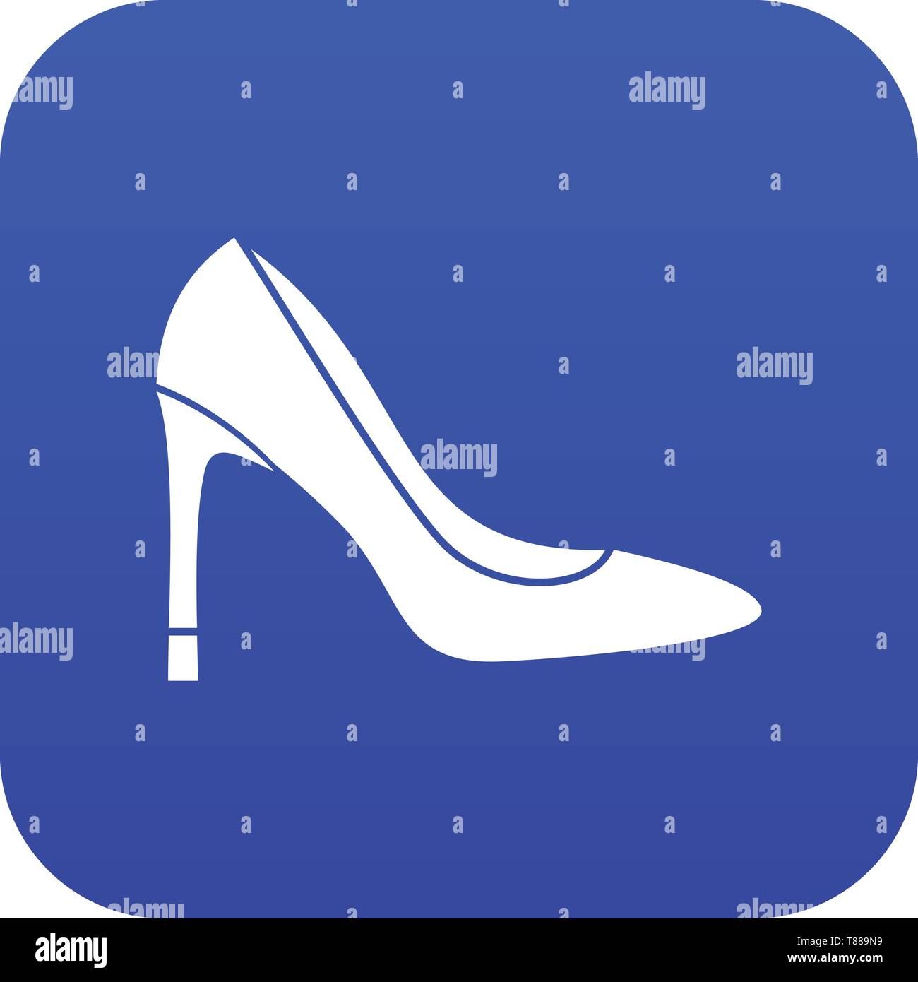High heel shoe icon digital blue Stock Vector Image & Art - Alamy