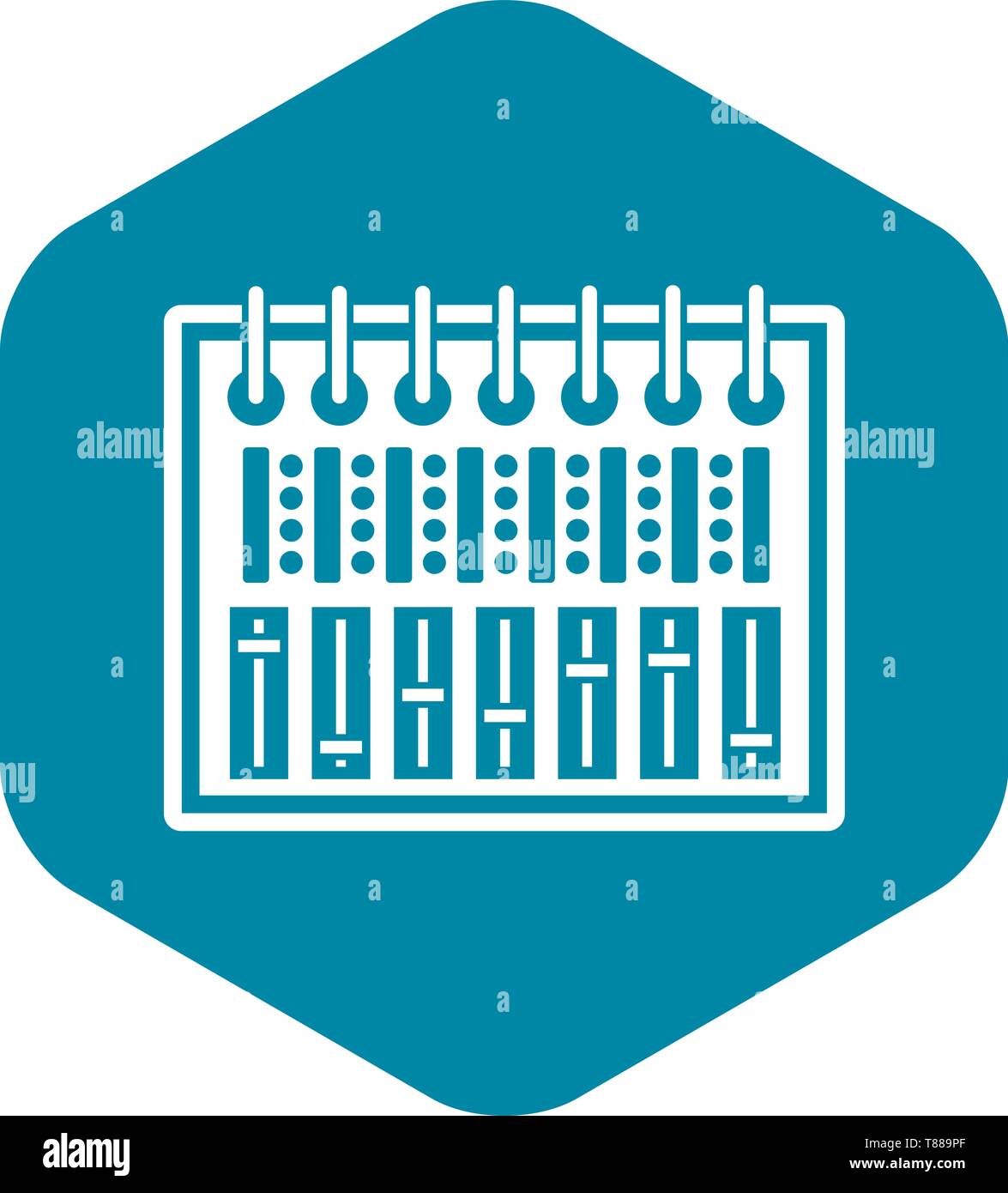 Music equalizer console icon, simple style Stock Vector Image & Art - Alamy