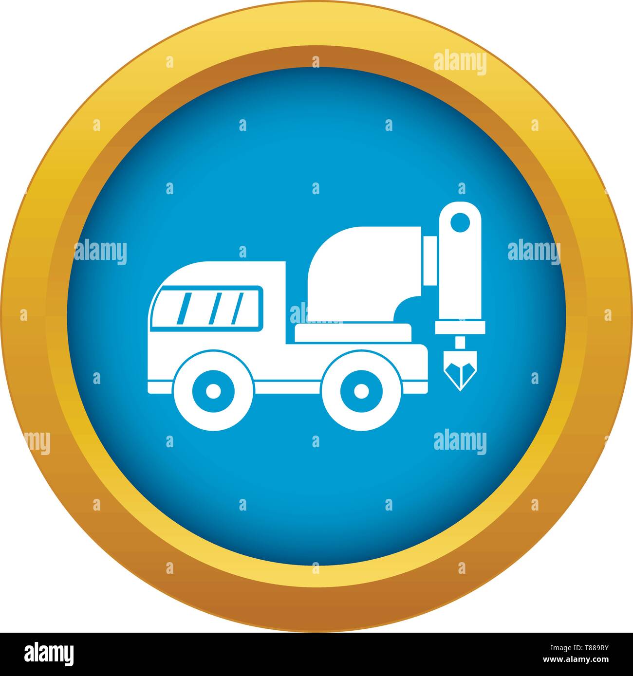 Drilling machine icon blue vector isolated Stock Vector Image & Art - Alamy