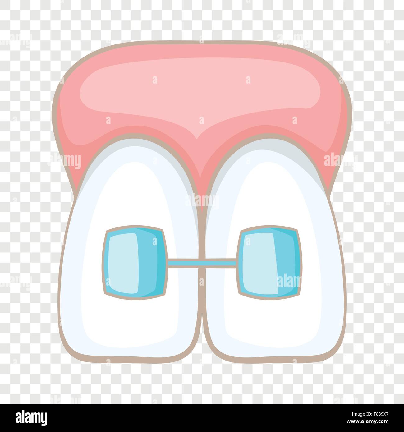 Teeth braces icon, cartoon style Stock Vector Image & Art - Alamy