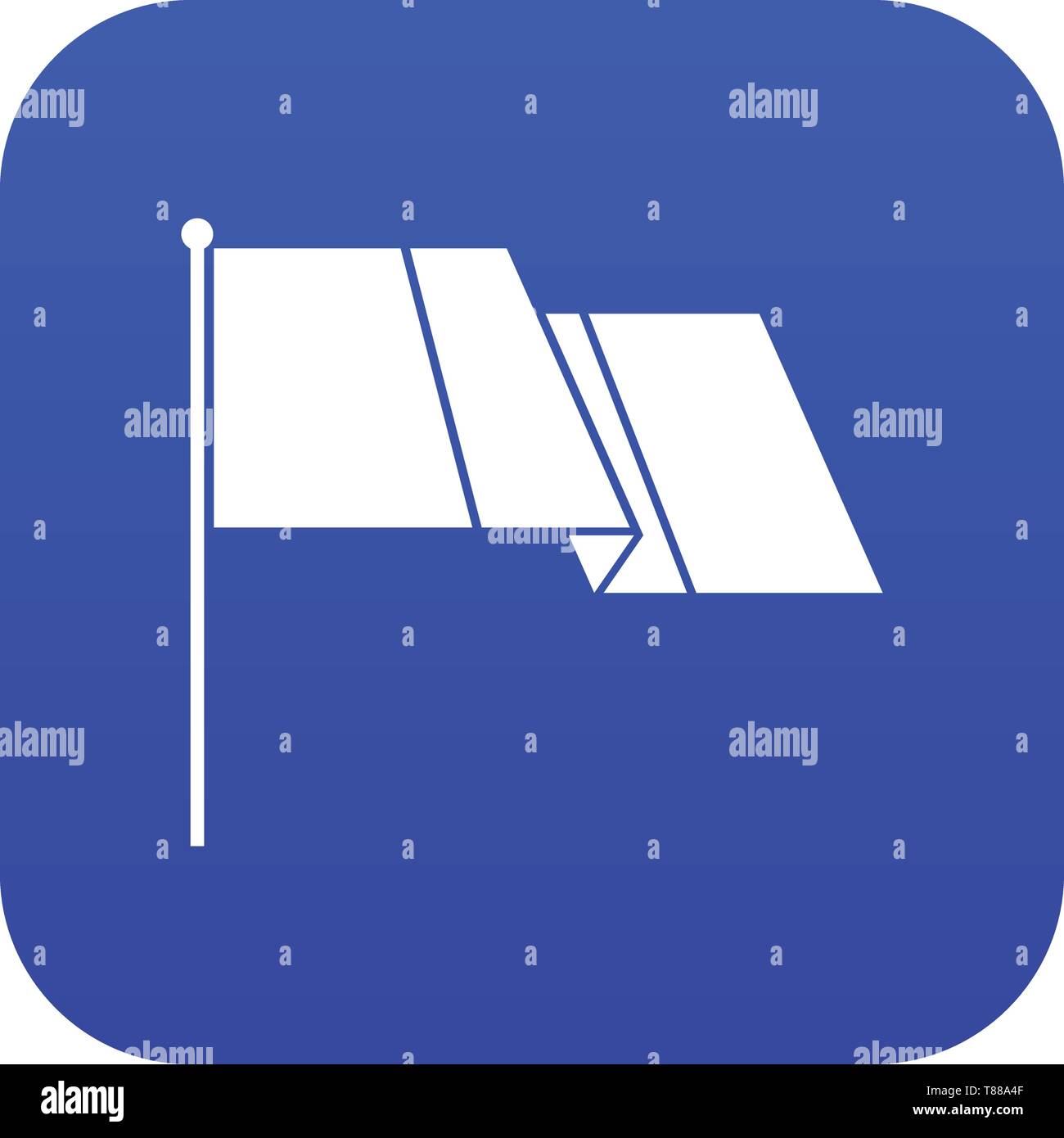 Flag icon digital blue Stock Vector Image & Art - Alamy