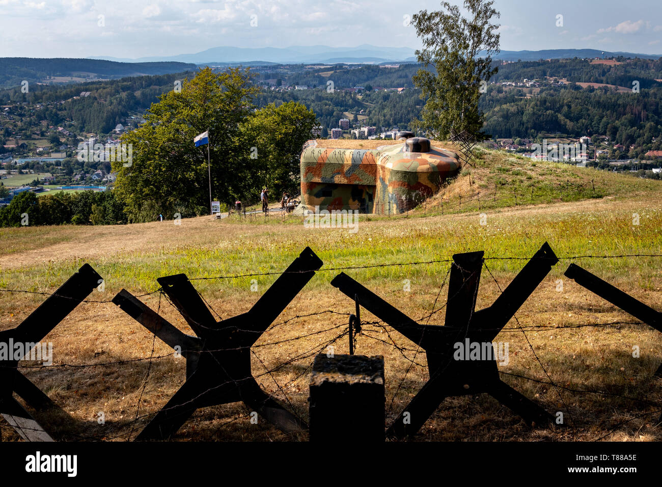 Border fortresses from second second world war in Czech republic Stock ...