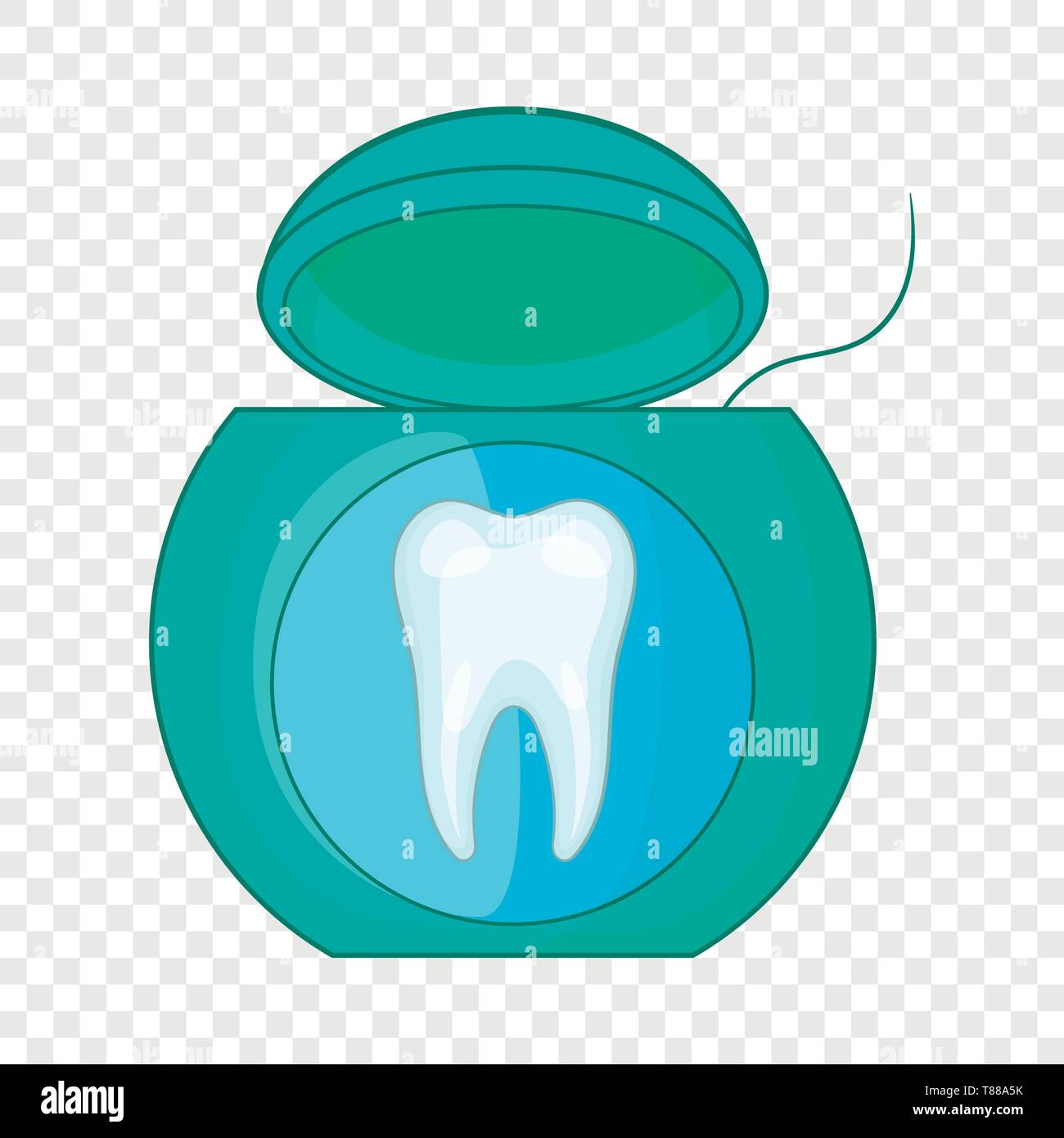Dental floss icon, cartoon style Stock Vector Image & Art - Alamy