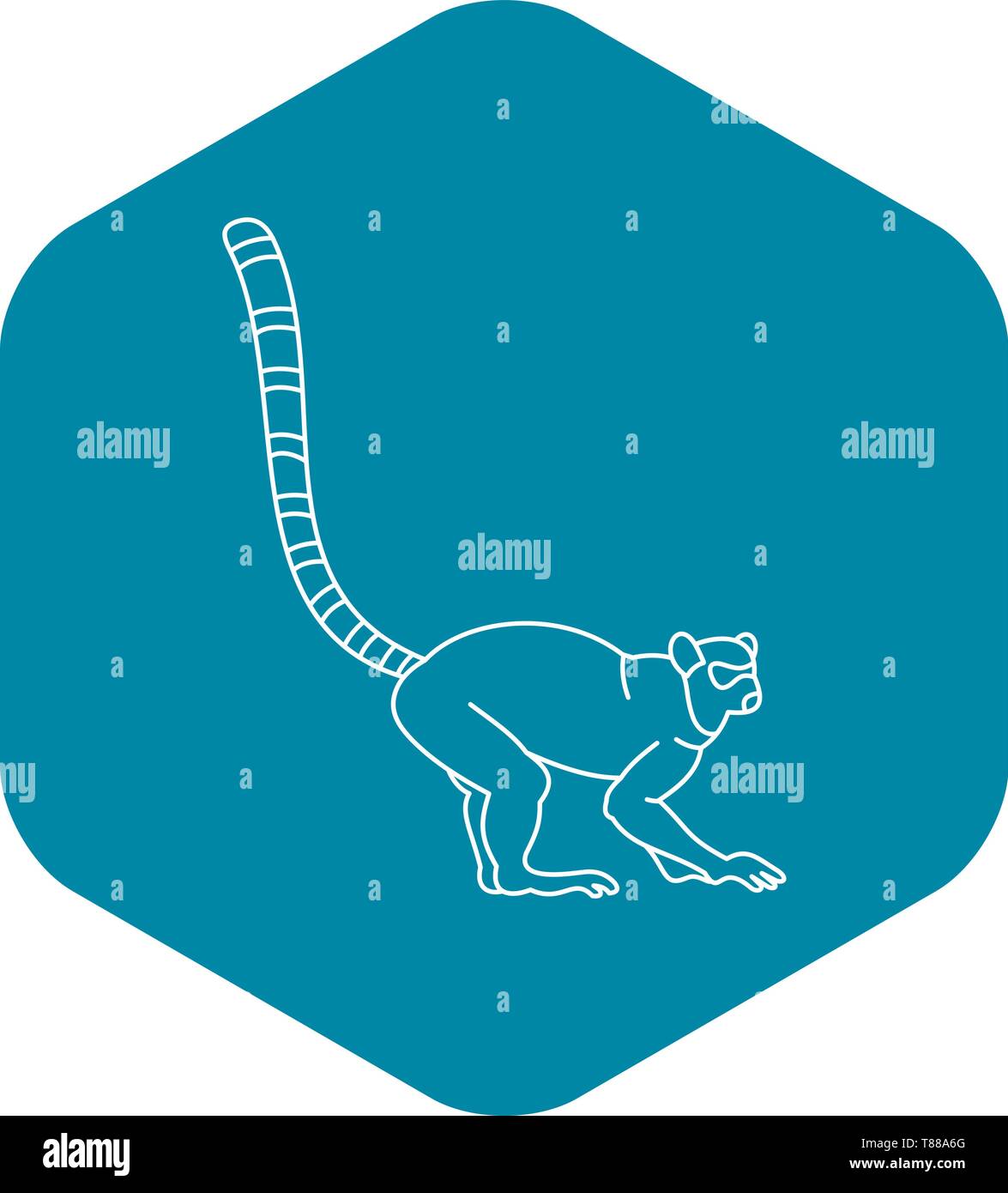 Monkey icon, outline Stock Vector Image & Art - Alamy