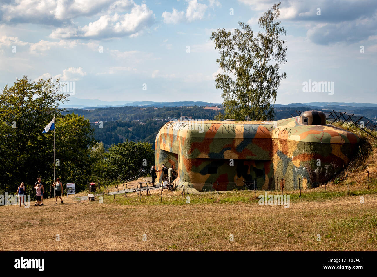 Border fortresses from second second world war in Czech republic Stock ...