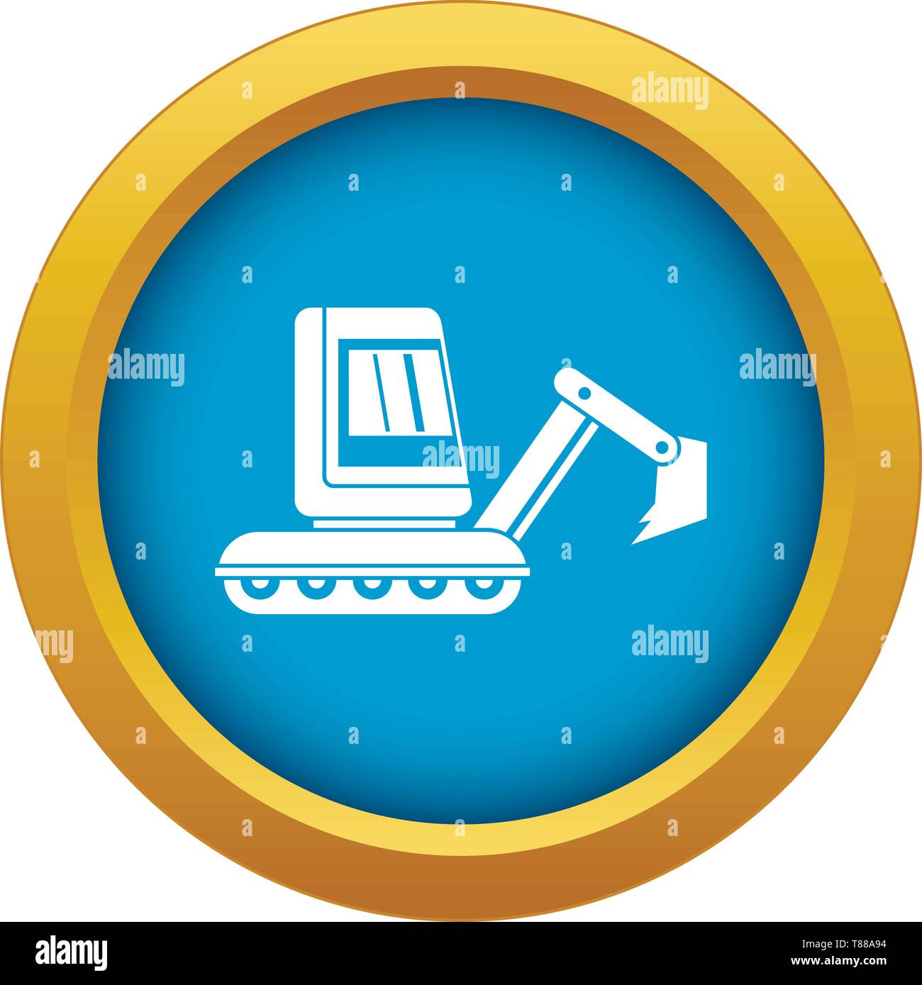 Big excavating machine Stock Vector Images - Alamy