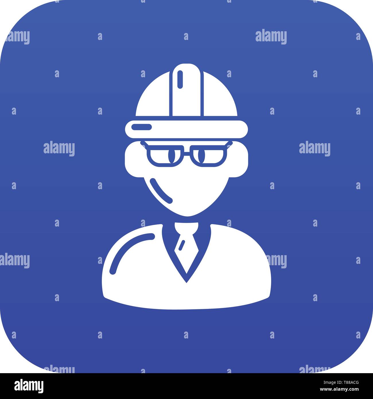 Foreman icon blue vector Stock Vector Image & Art - Alamy