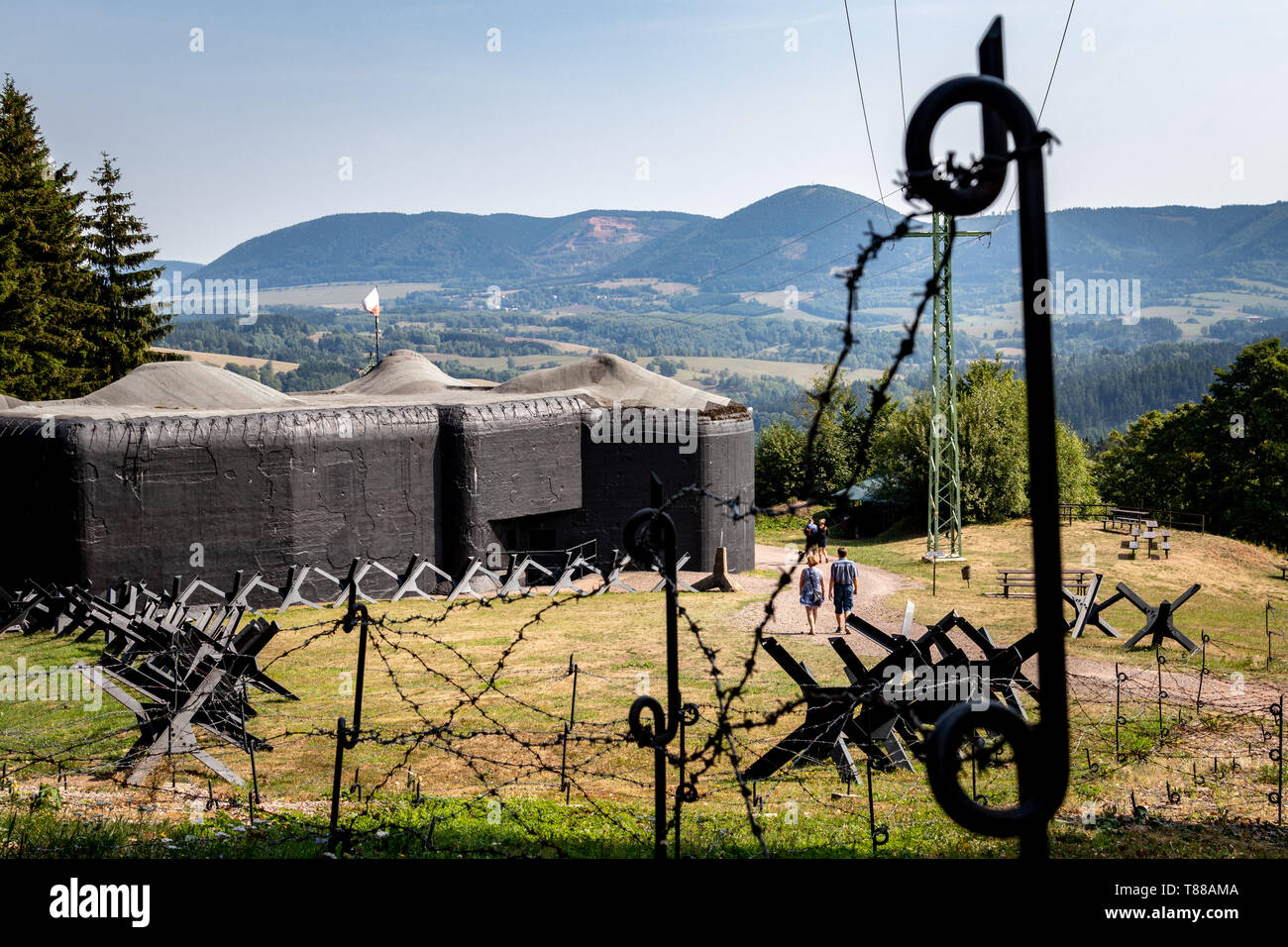 Border fortresses from second second world war in Czech republic Stock ...
