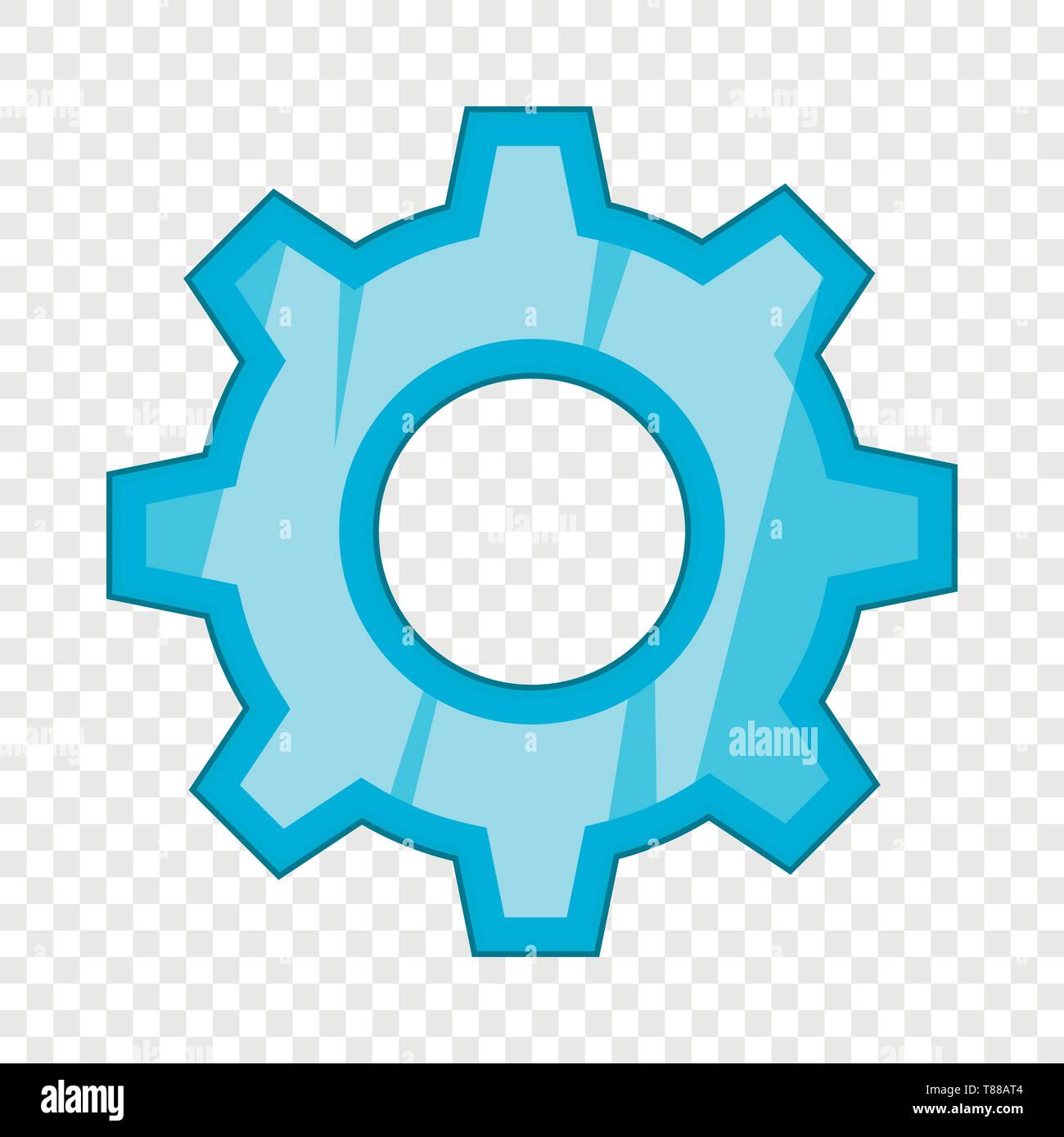 Gear icon, cartoon style Stock Vector Image & Art - Alamy