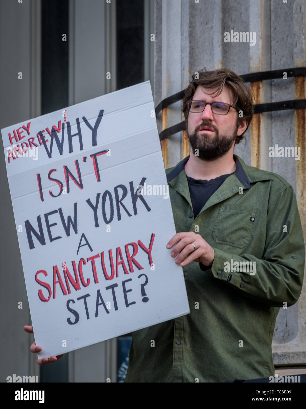 Brooklyn, United States. 10th May, 2019. Members of the local activist ...