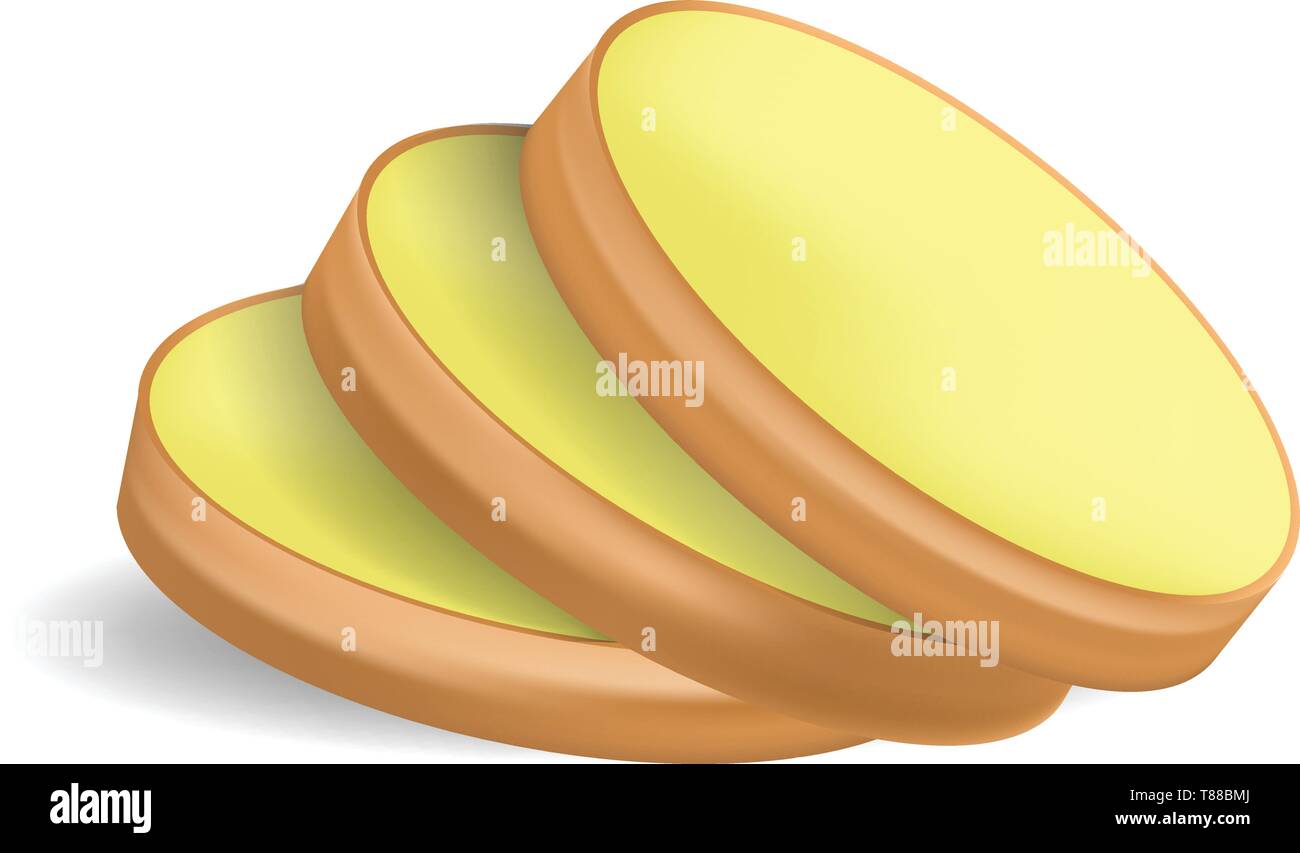 Cutted ginger icon, realistic style Stock Vector Image & Art - Alamy