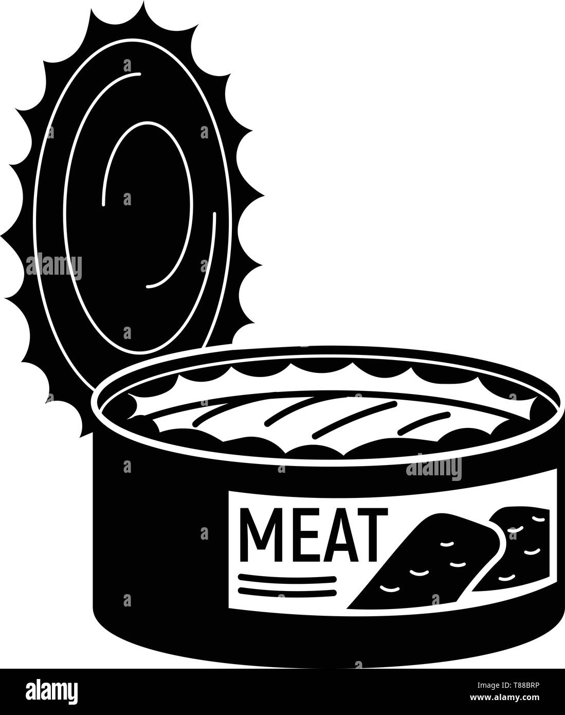 Meat tin can icon, simple style Stock Vector Image & Art - Alamy