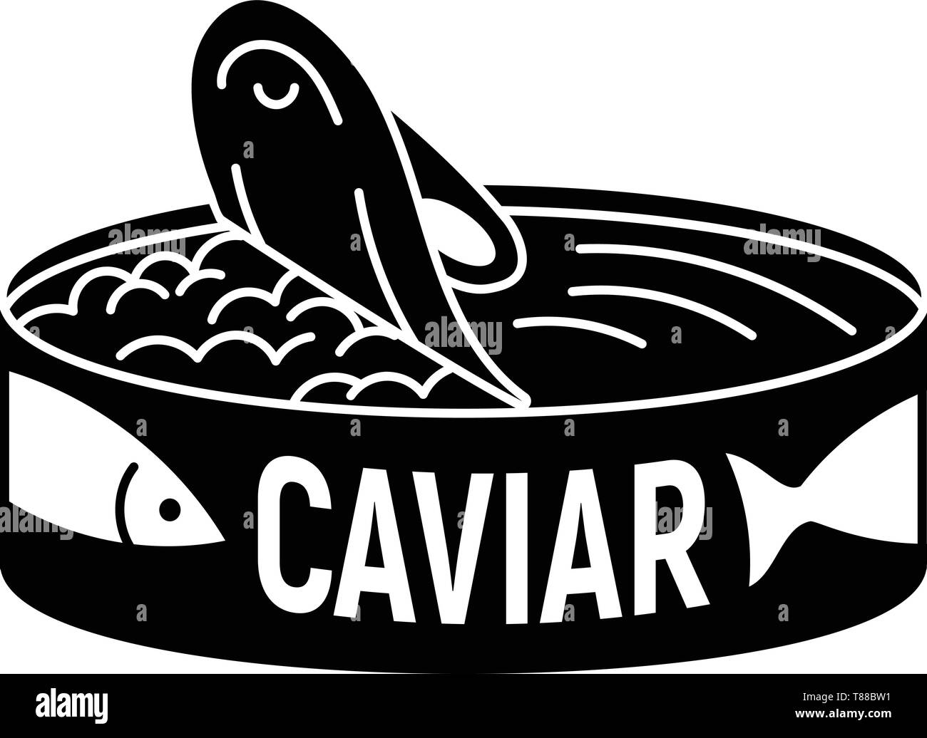 Caviar logo Black and White Stock Photos & Images - Alamy