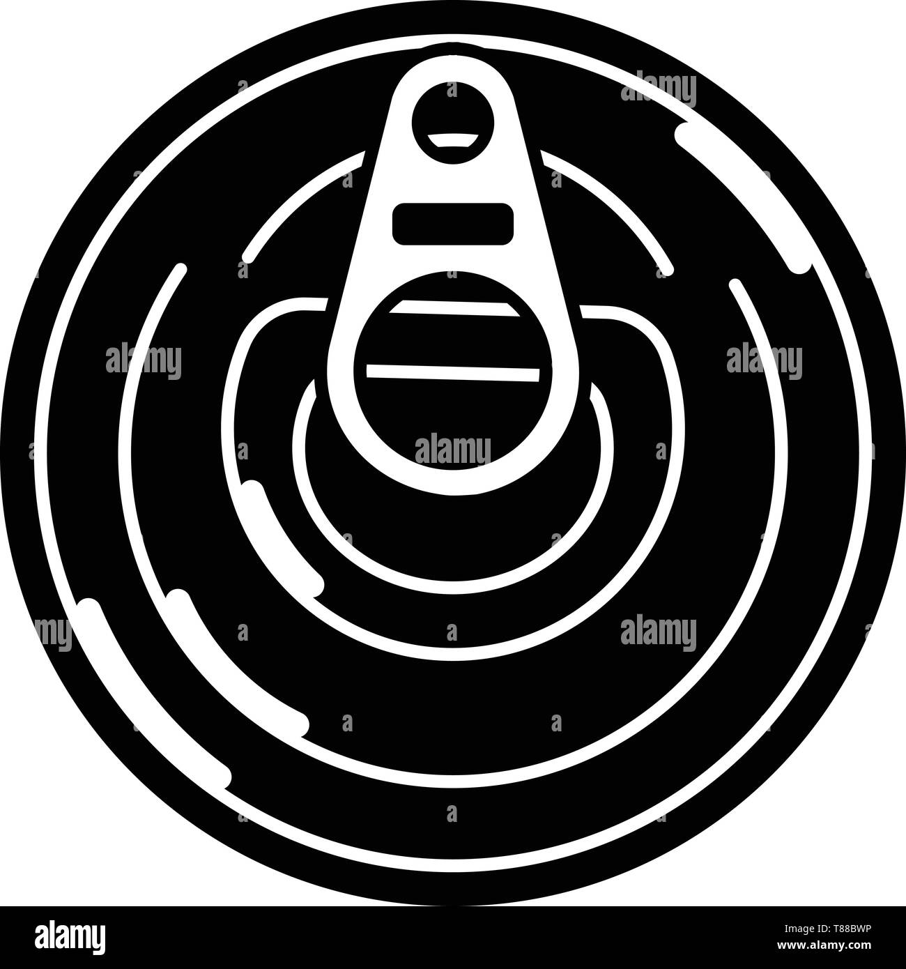 Silver ring top view Stock Vector Images - Alamy