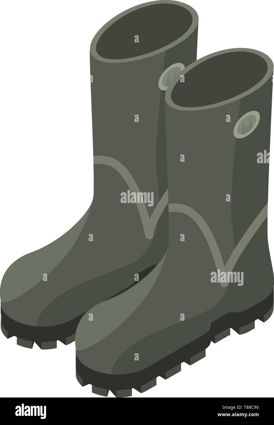 Hunter rubber boots icon, isometric style Stock Vector Image & Art - Alamy